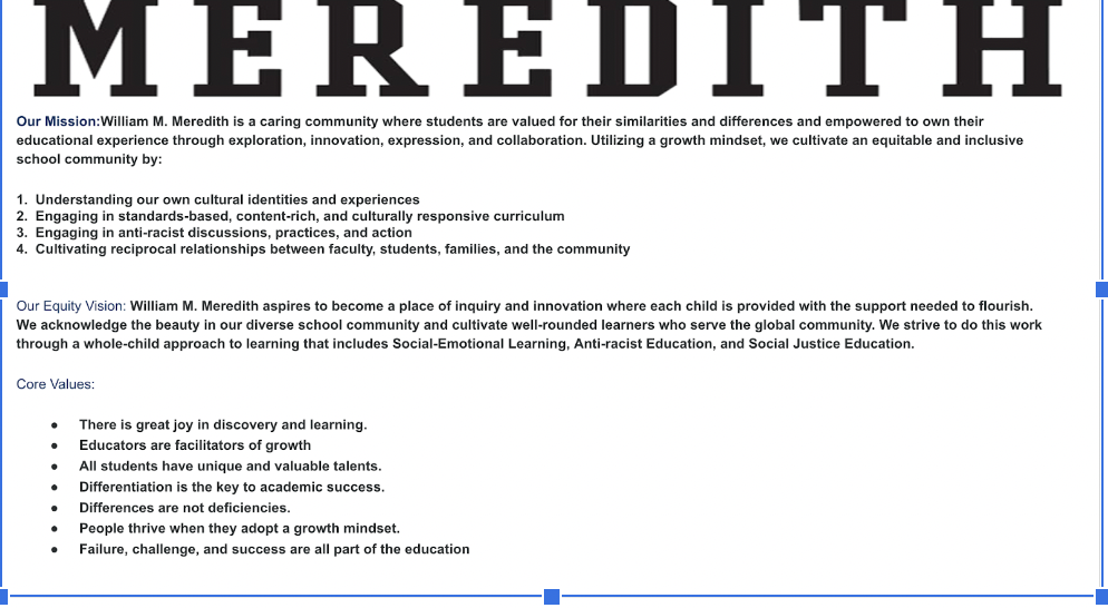 William M. Meredith School – The School District of Philadelphia